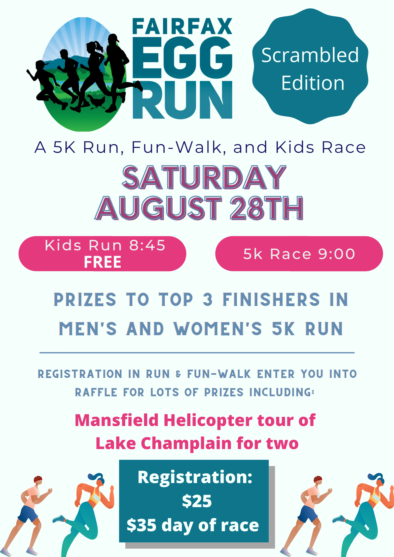 Egg Run 2021 Poster – Fairfax Parks & Recreation Department